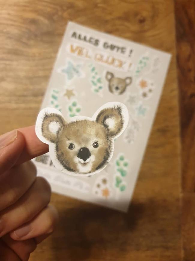 Plotterdatei Koala mit DigiStamps und DigiPaper!