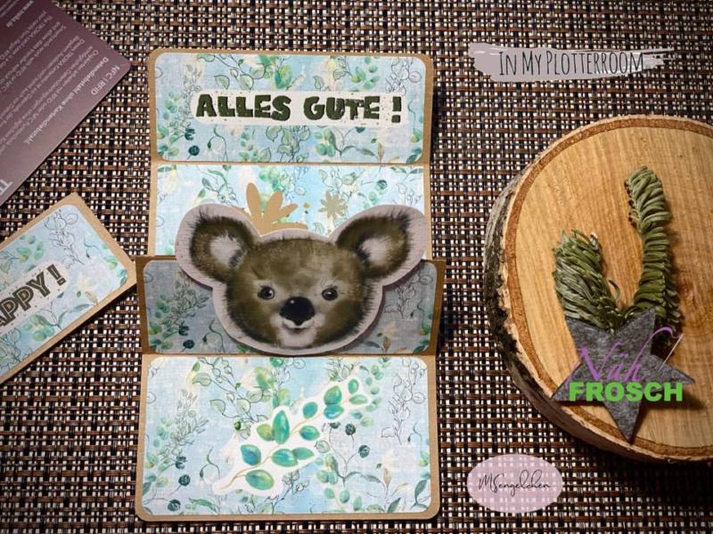 Plotterdatei Koala mit DigiStamps und DigiPaper!