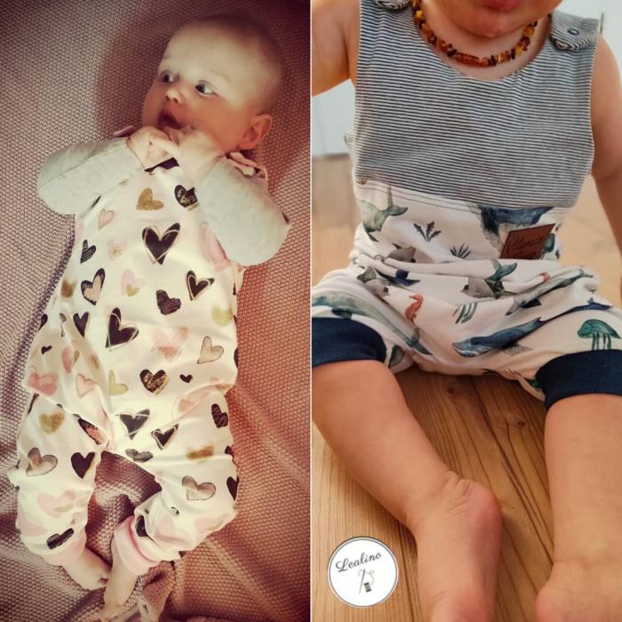 Baby Strampler nähen - Schnittmuster Strampler BUMI | Nähfrosch