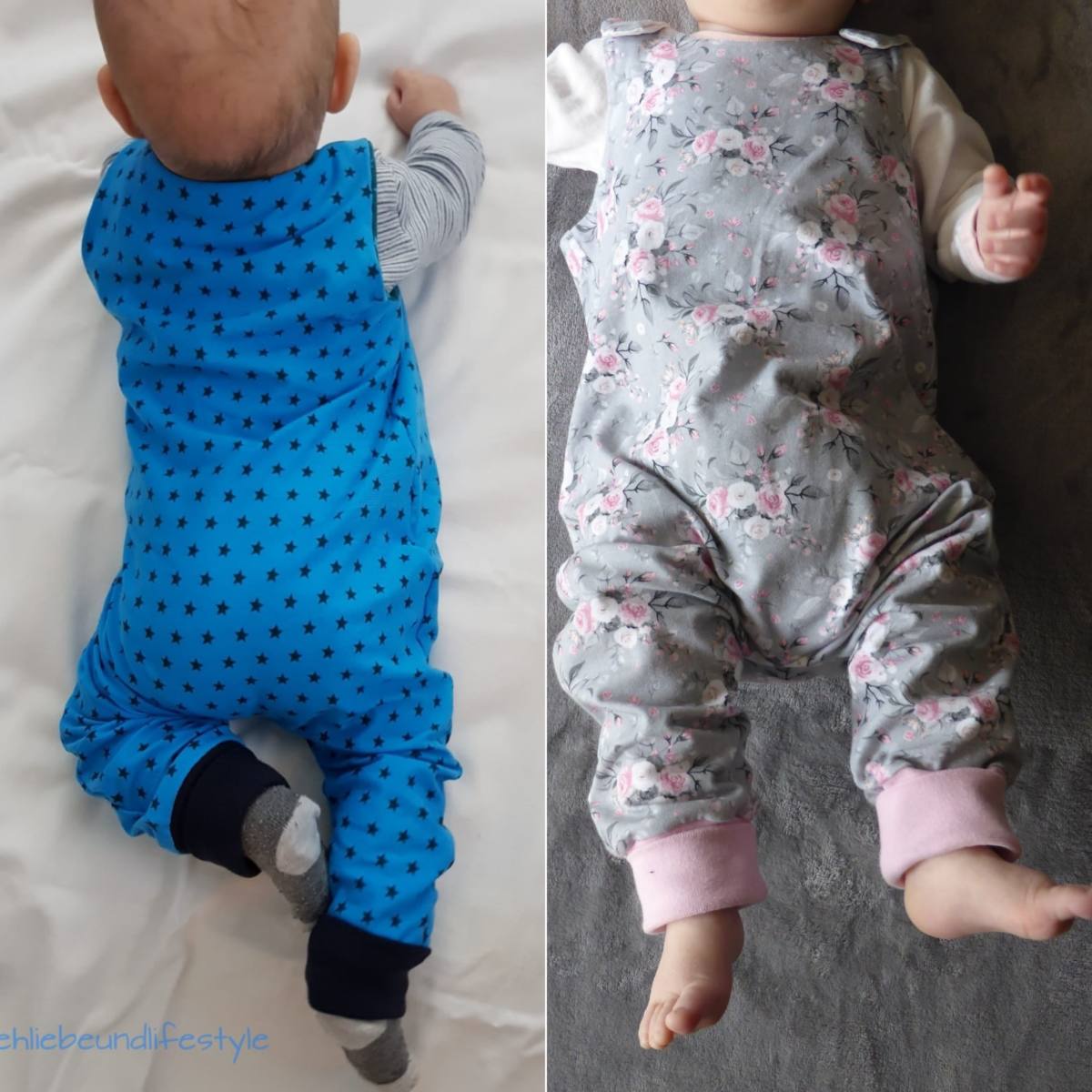 Baby Strampler nähen - Schnittmuster Strampler BUMI | Nähfrosch