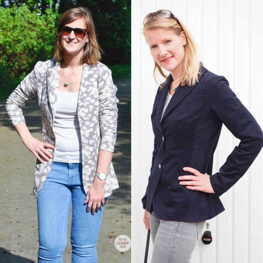 Blazer nähen - Schnittmuster Jacke WANITA - Nähfrosch