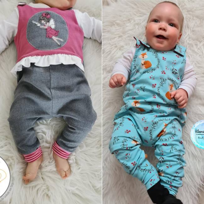 Baby Strampler nähen - Schnittmuster Strampler BUMI - Nähfrosch