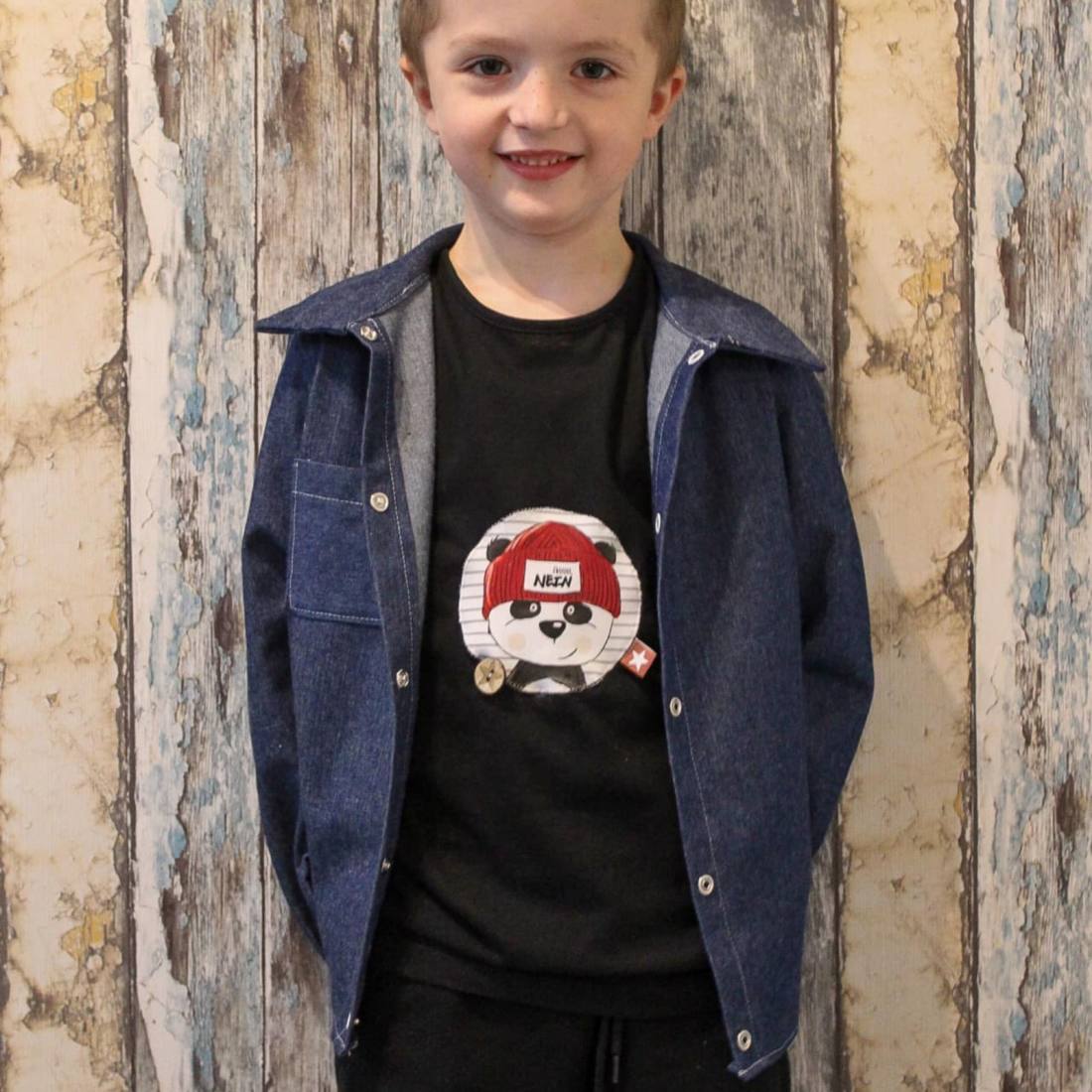 Klassisches Kinder Hemd oder Bluse nähen - Schnittmuster Hemd TULEN