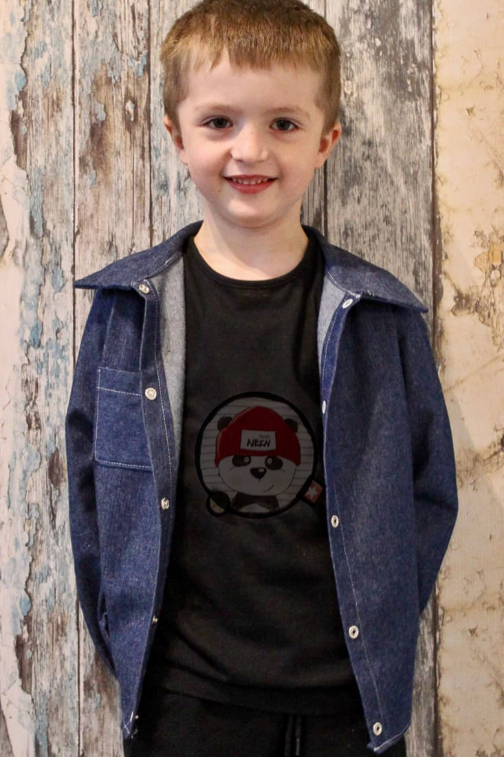 Klassisches Kinder Hemd oder Bluse nähen - Schnittmuster Hemd TULEN